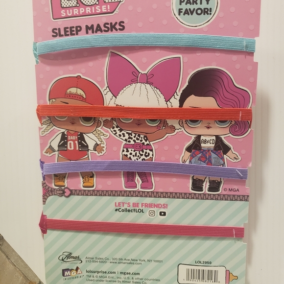 L.O.L. Vintage | Accessories | Lol Surprise 4 Pc Sleep Masks Slumber ...